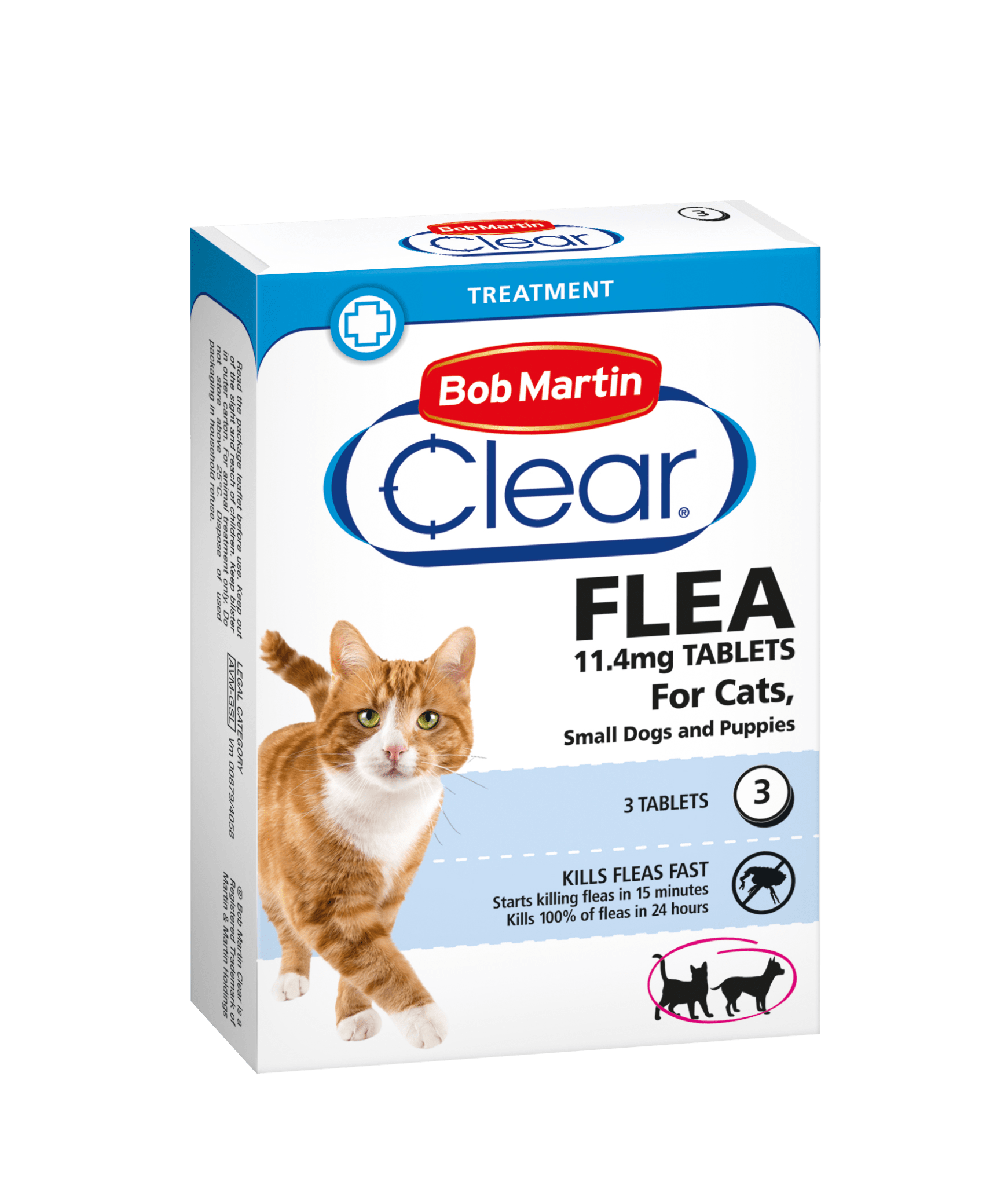 Bob Martin Clear Flea Tablets for Cats - Pack of 3 - Bob Martin