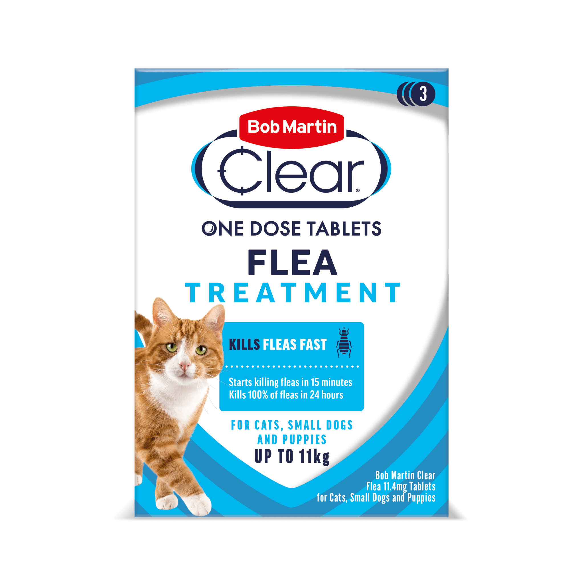 Bob Martin Clear Flea Tablets for Cats - Pack of 3 - Bob Martin